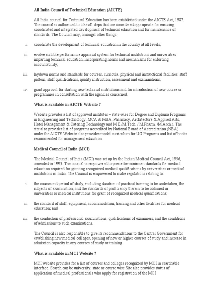AICTE | PDF
