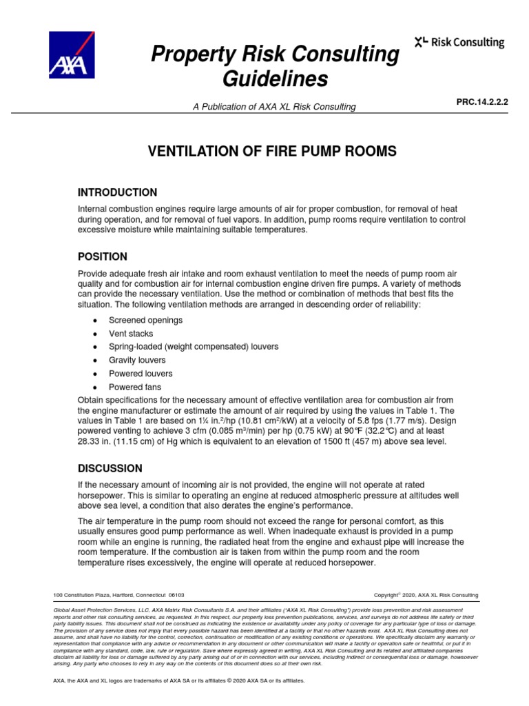 PRC 14222 Ventilationoffirepumproomsv 1 | PDF | Ventilation ...
