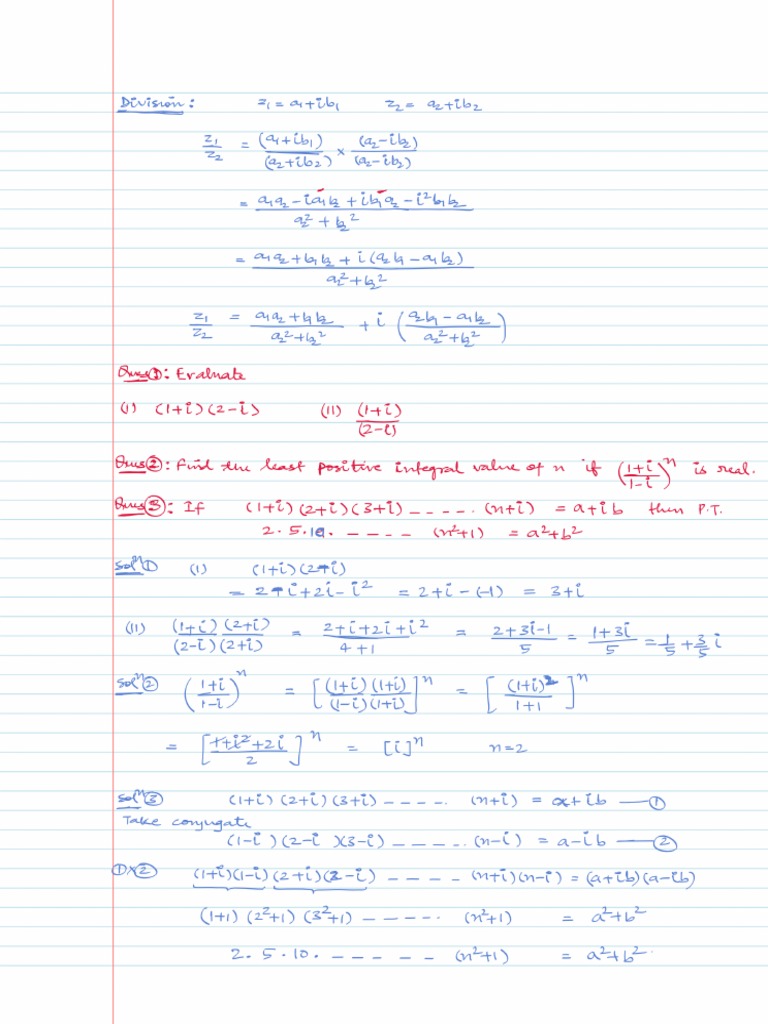 Complex Number Imu | PDF