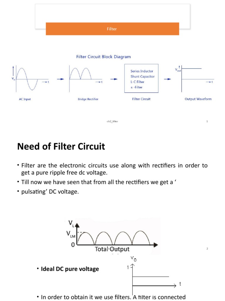 Filter Ch2 Bec | PDF | Electronic Filter | Rectifier