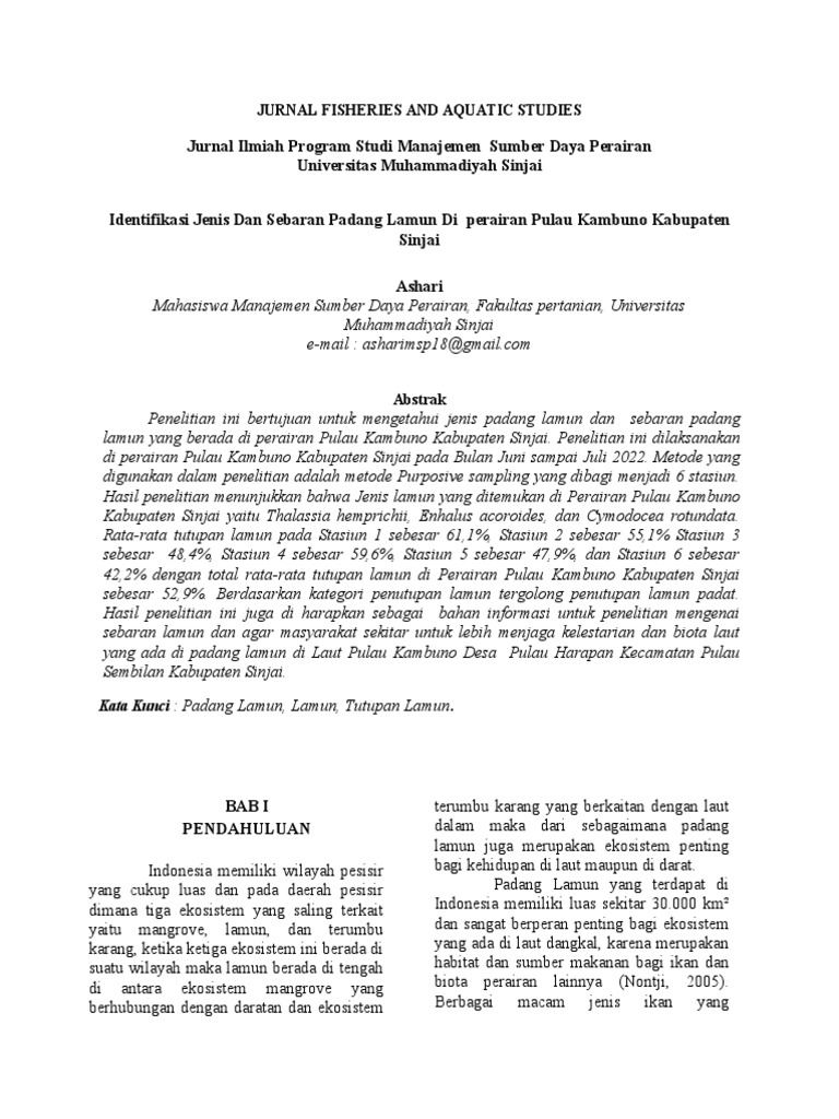 Jurnal Penelitian Ashari | PDF