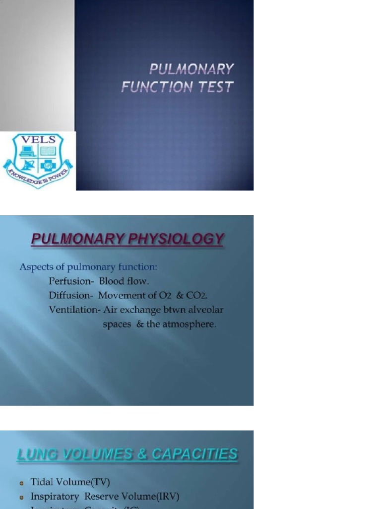 Pulmonary Function Test | PDF