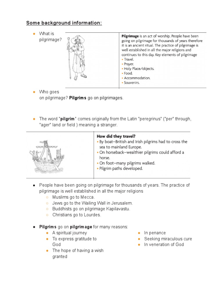 Handout IB | PDF | Pilgrimage | Supernatural