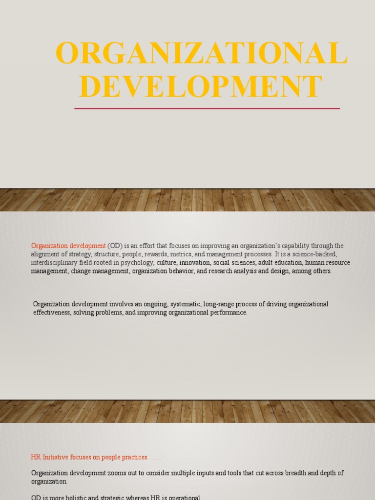 Organizational Development | PDF | Organization Development | Behavioural Sciences