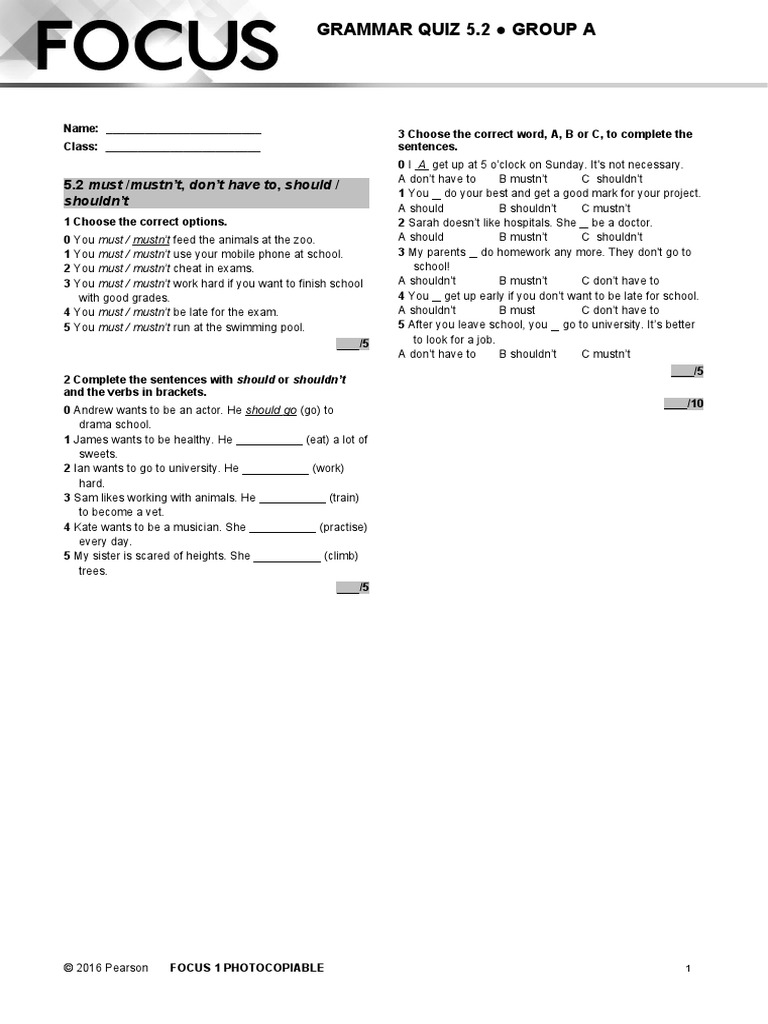 Focgb1 GQ 5 2a | PDF | Human Communication | Linguistic Typology