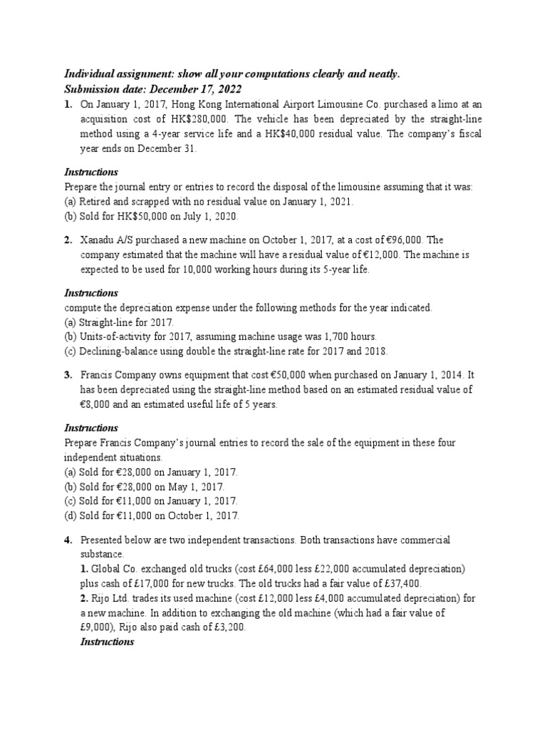 Depreciation & Asset Disposal Guide | PDF | Depreciation | Money