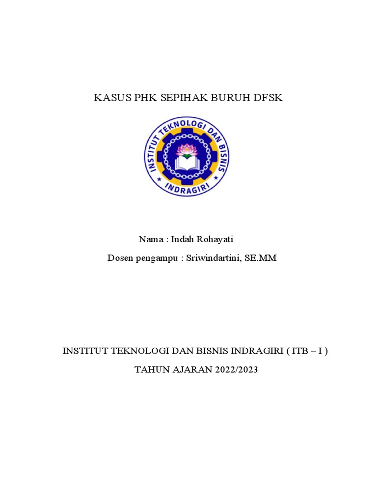 Penolakan PHK Sepihak Buruh DFSK | PDF | Pengelolaan Keuangan & Uang