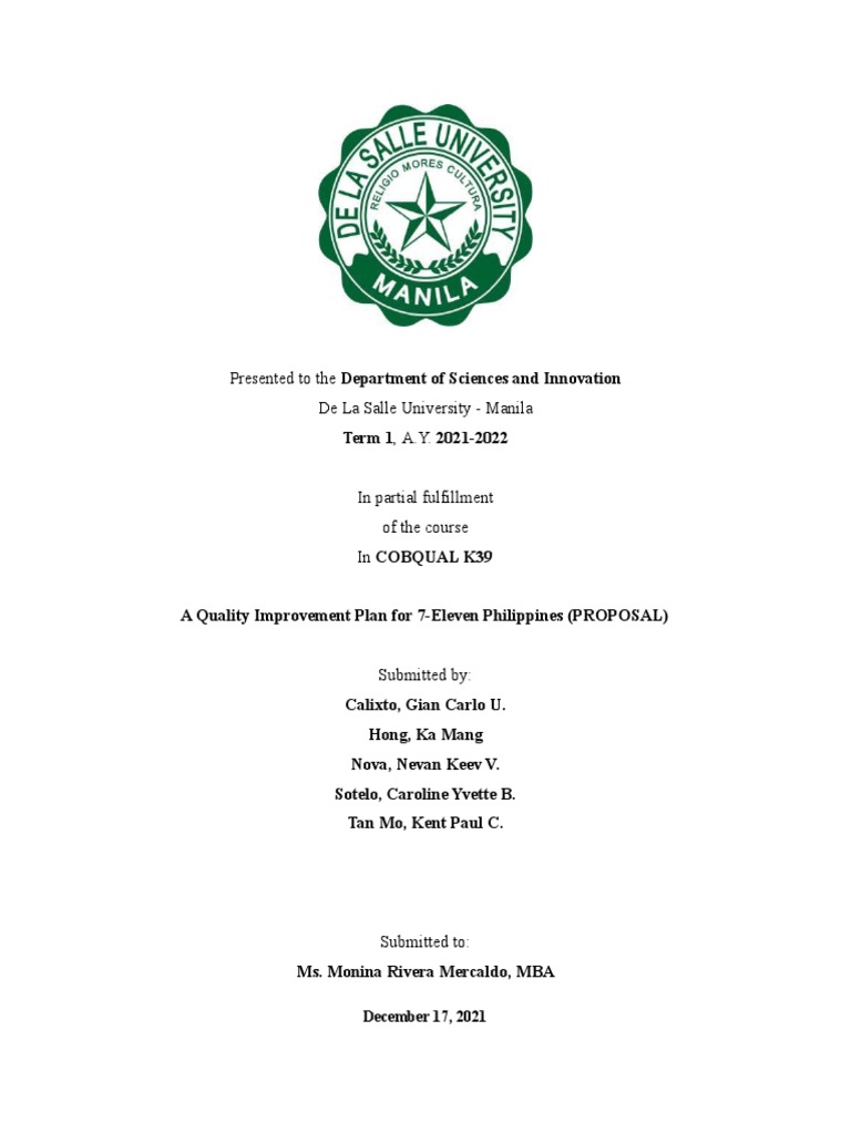 g2 (k39) Qip Proposal | PDF | Online Shopping | Convenience Store