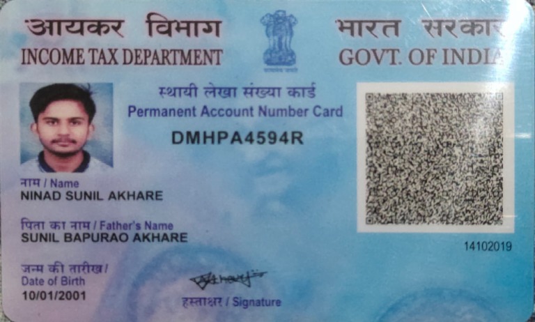 Original PAN Card for Sunil Akhare | PDF