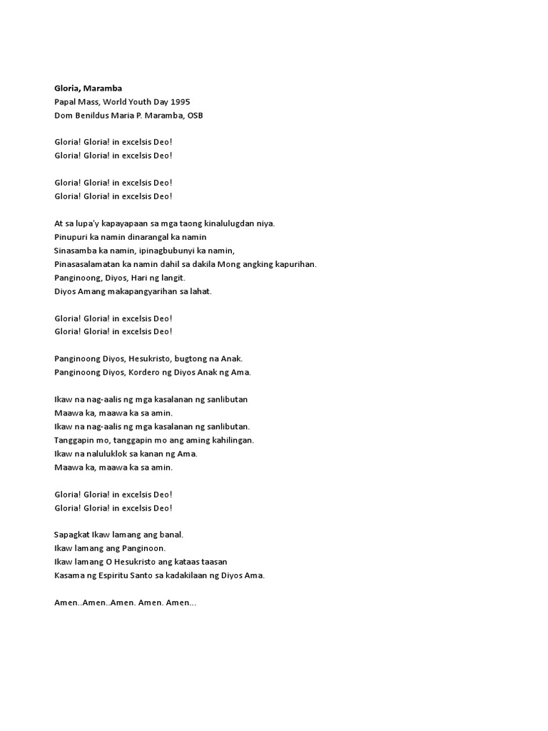 Gloria | PDF