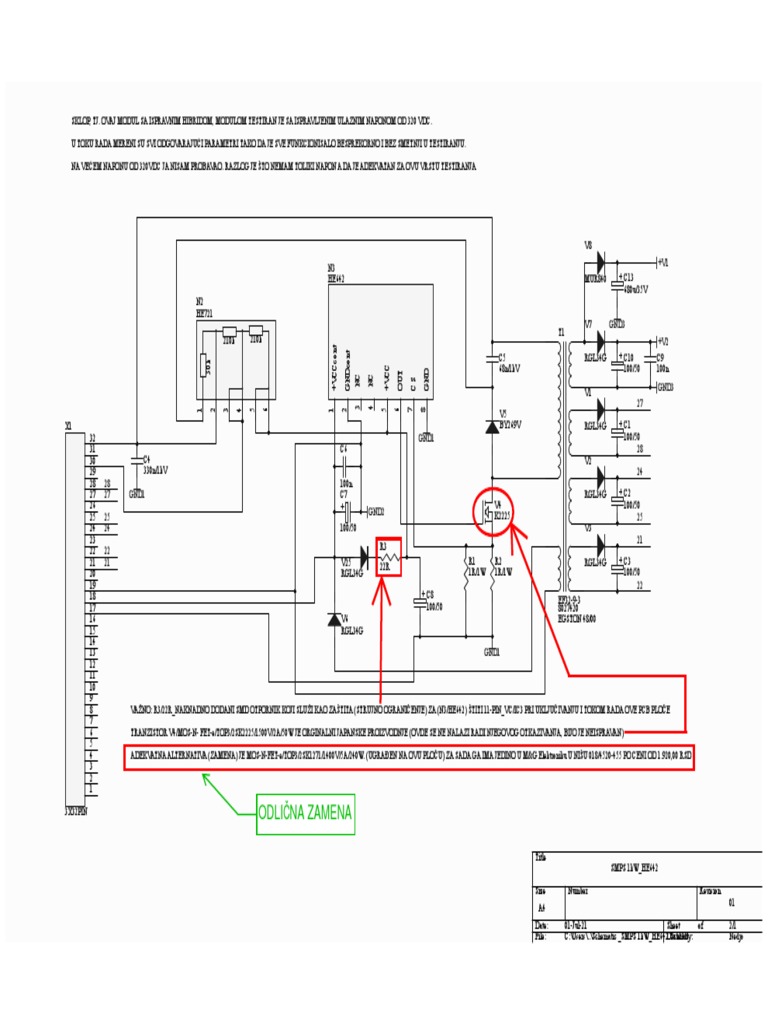Schematic - SMPS 1kW - HE642 | PDF