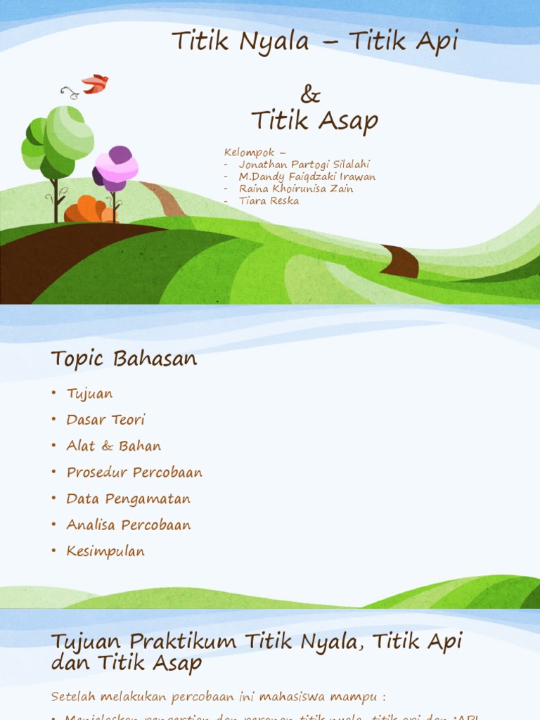 Titik Nyala, TItik API Dan Titik Asap | PDF