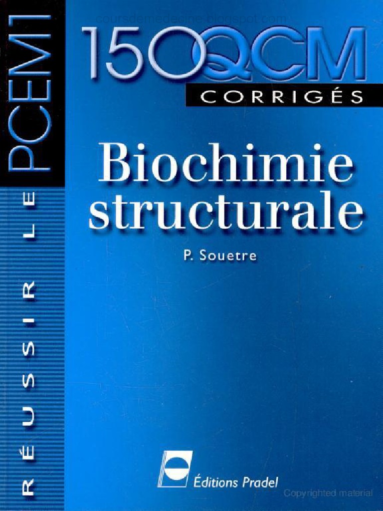 Biochimie Structurale - 150 QCM | PDF