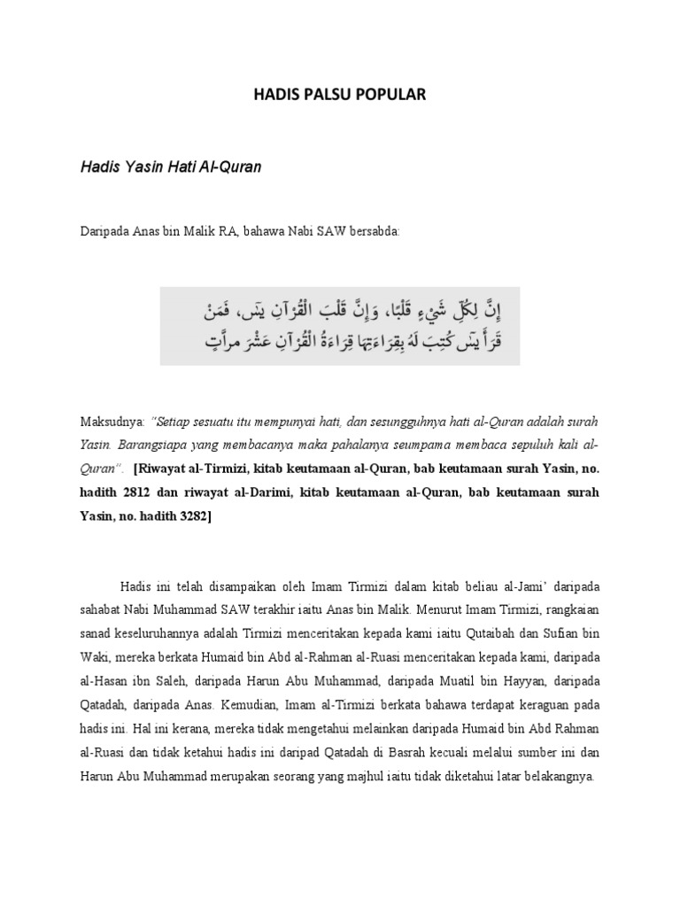 Hadis Popular | PDF