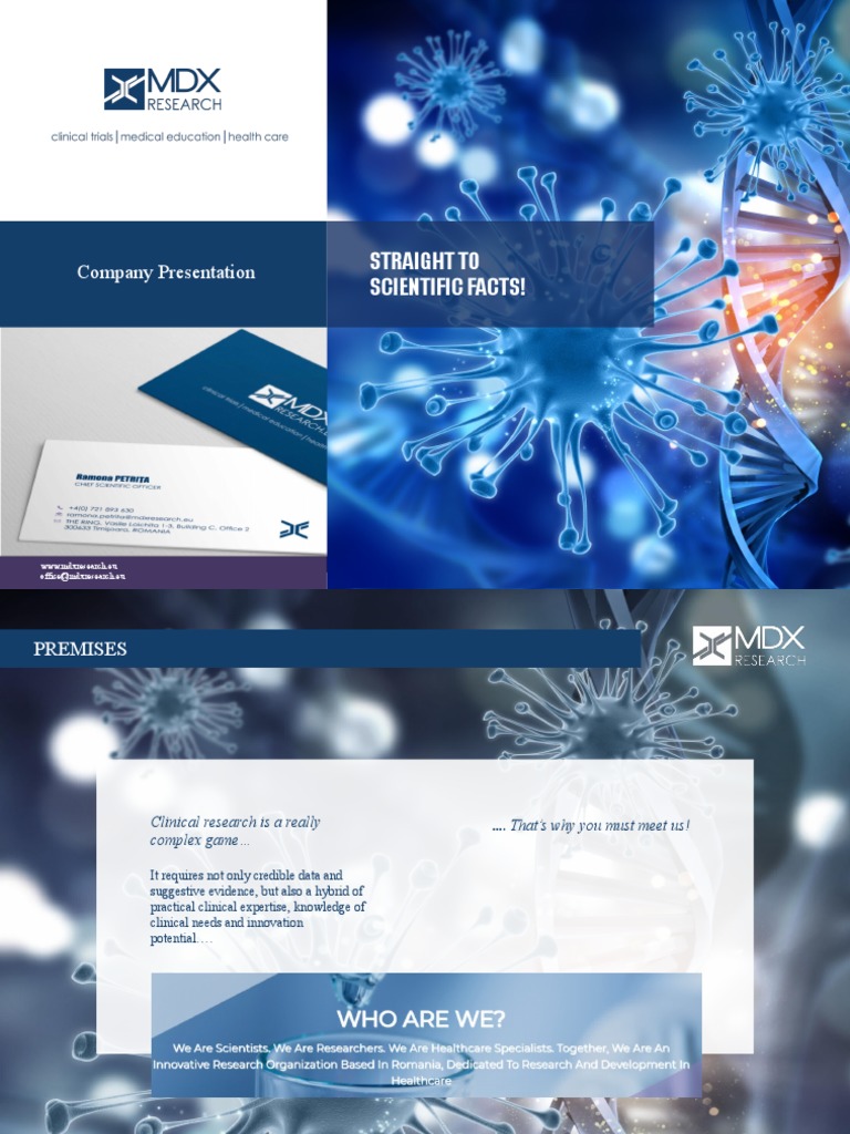 MDX RESEARCH-company Presentation-20 Jul 2022 | PDF | Clinical Trial ...