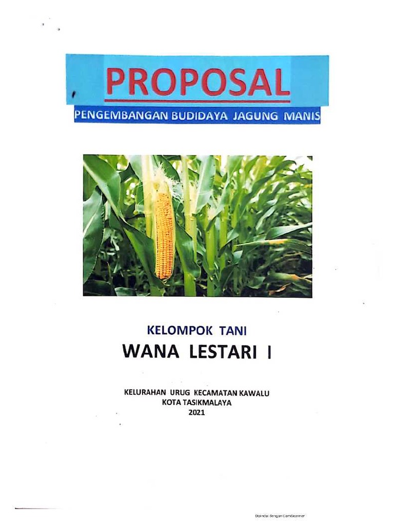 contoh proposal jagung | PDF