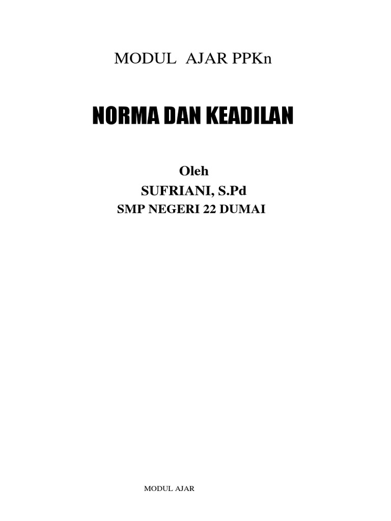 Modifikasi Modul Ajar Sesuai Prinsip Berdiferensiasi | PDF