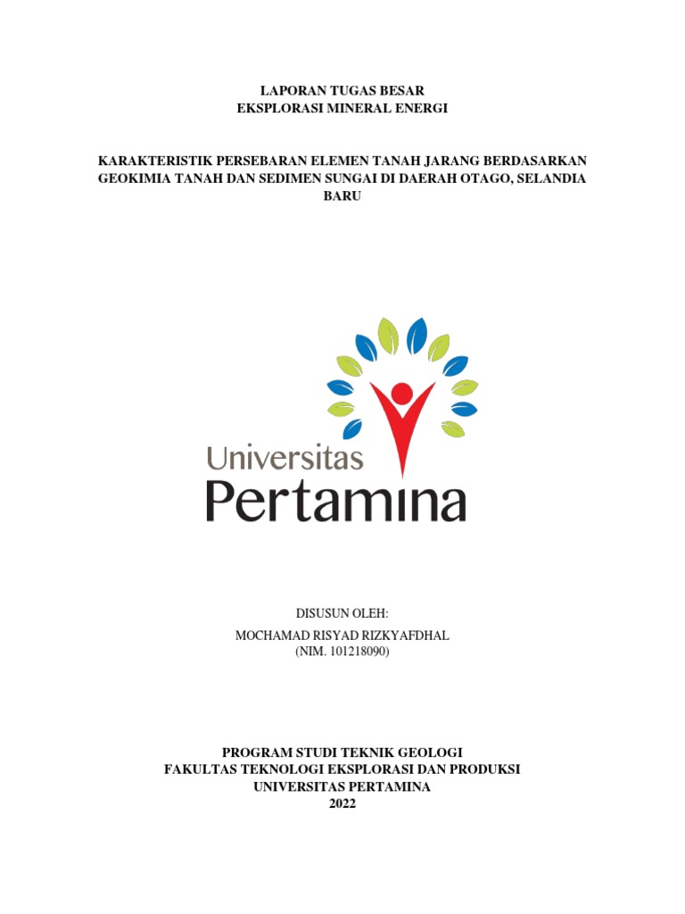 Karakteristik Persebaran Elemen Tanah Jarang Berdasarkan Geokimia Tanah ...