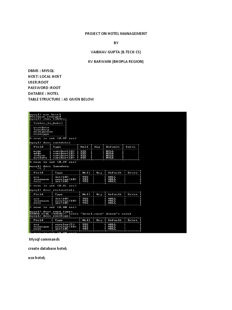 Hotel Management by Abbha Jain | Download Free PDF | Databases | Software Development