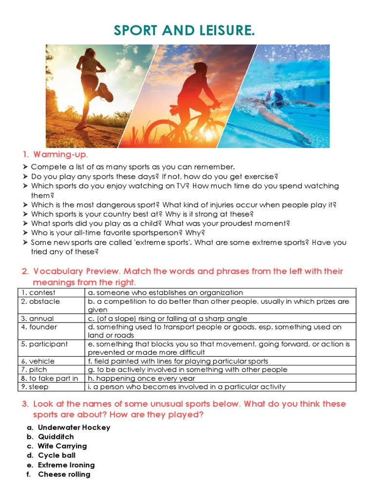 Sport and Leisure | PDF | Sports | Leisure