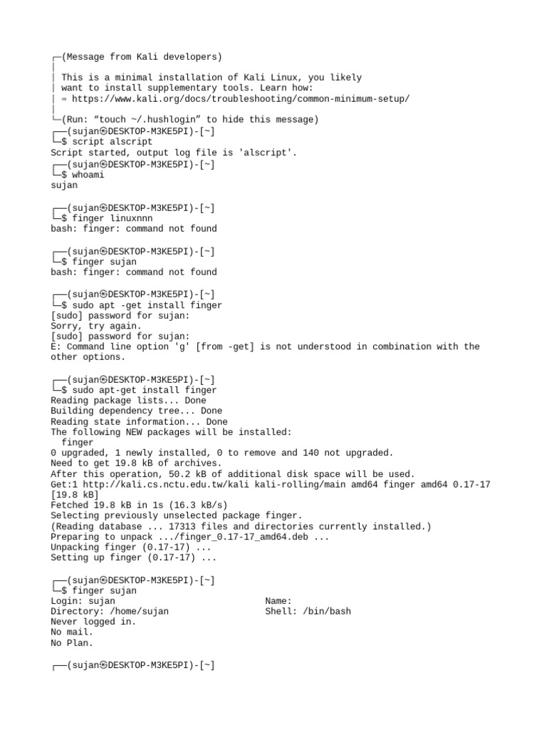 Kali Linux | PDF | Computer Engineering | Software Development