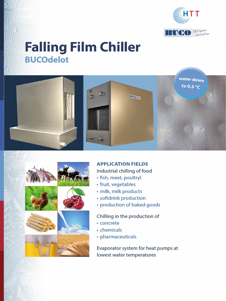 Efficient Falling Film Chillers Overview | PDF | Water | Temperature