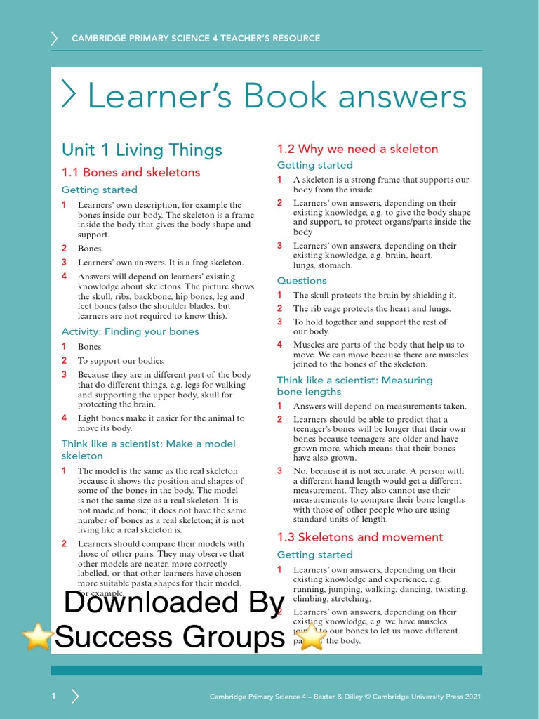 P Science 4 Learners Book Answers | PDF | Volcano | Lava