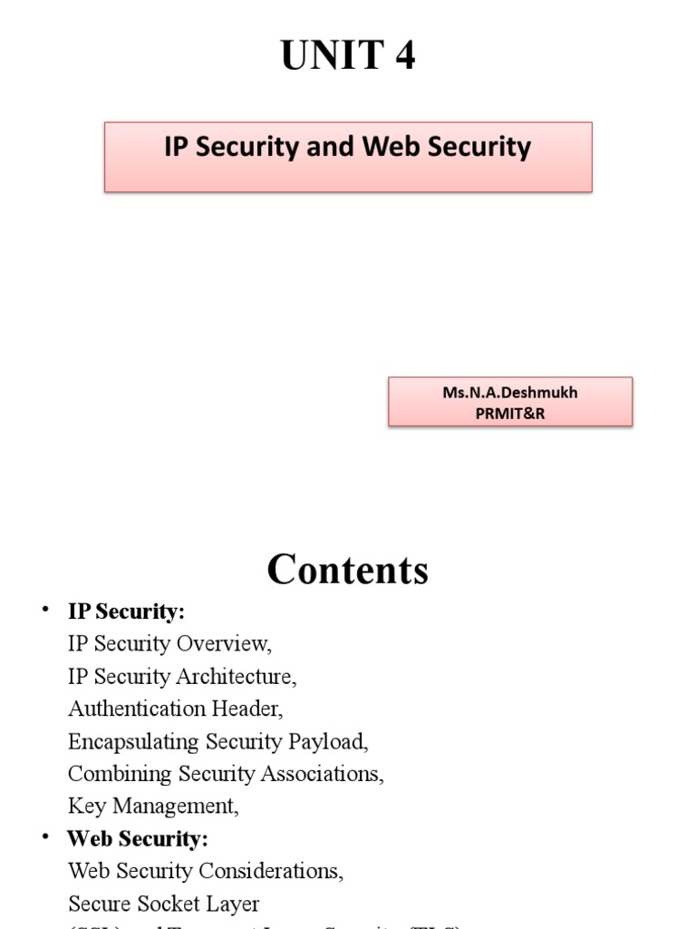 Unit 4 Part 1 Pdf Internet Protocols Transmission Control Protocol 1207