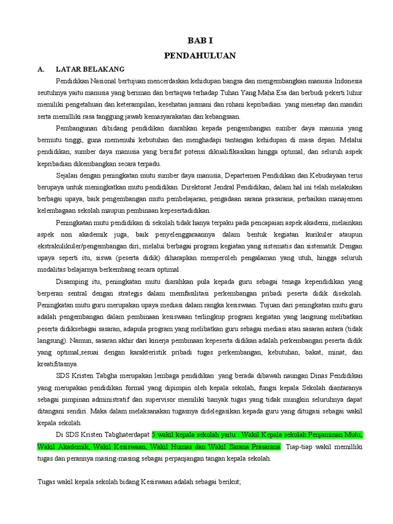 Proker Kesiswaan | PDF