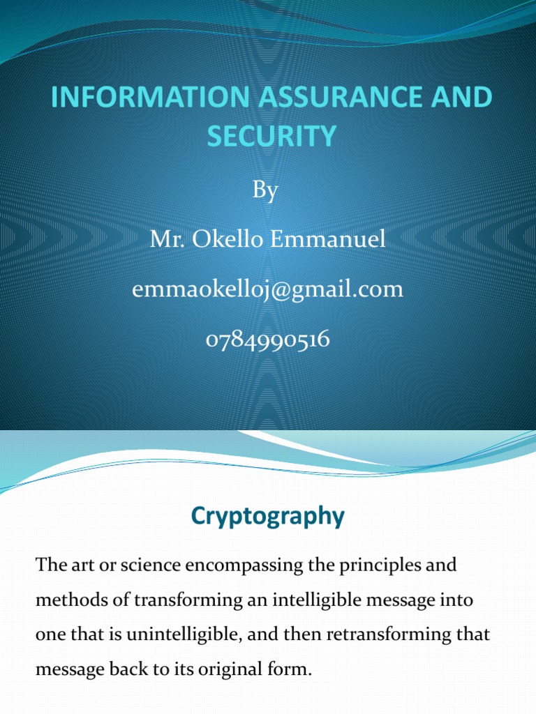 Lecture 3 | PDF | Key (Cryptography) | Cryptography