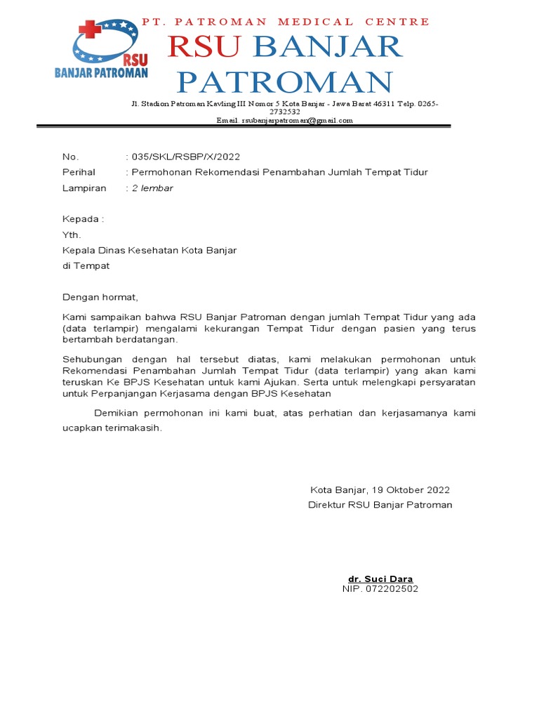 Surat Permohonan Rekomendasi Penambahan Tt Pdf