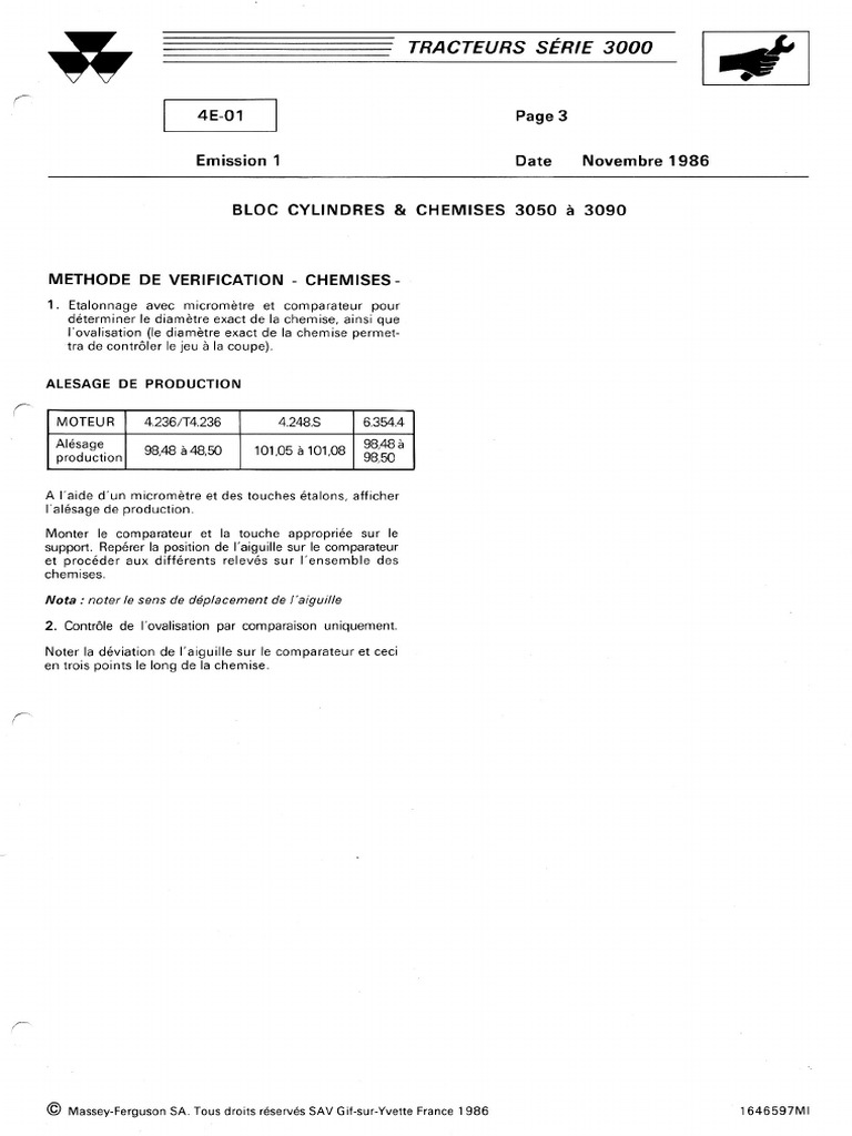 MF 3000 Manuel Atelier p101 200 | PDF