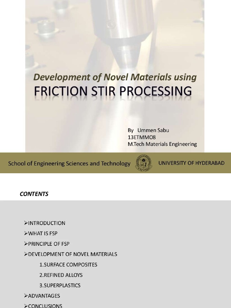 Pdf Friction Stir Processing Pdf