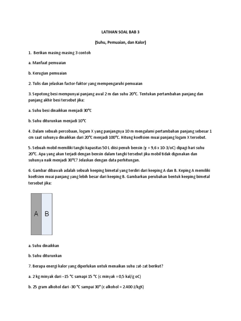 Latihan Soal Bab 3 | PDF