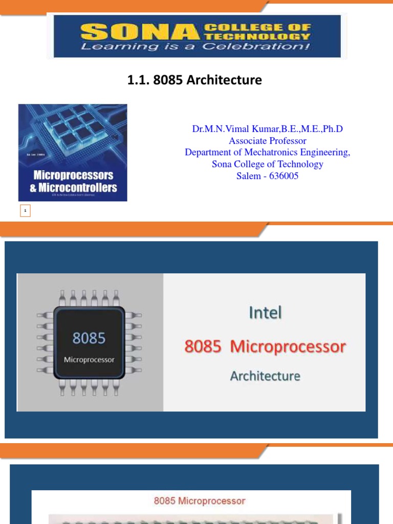 MPMC - Unit 1 - 8085 Architecture | PDF | Pointer (Computer Programming) | Integrated Circuit