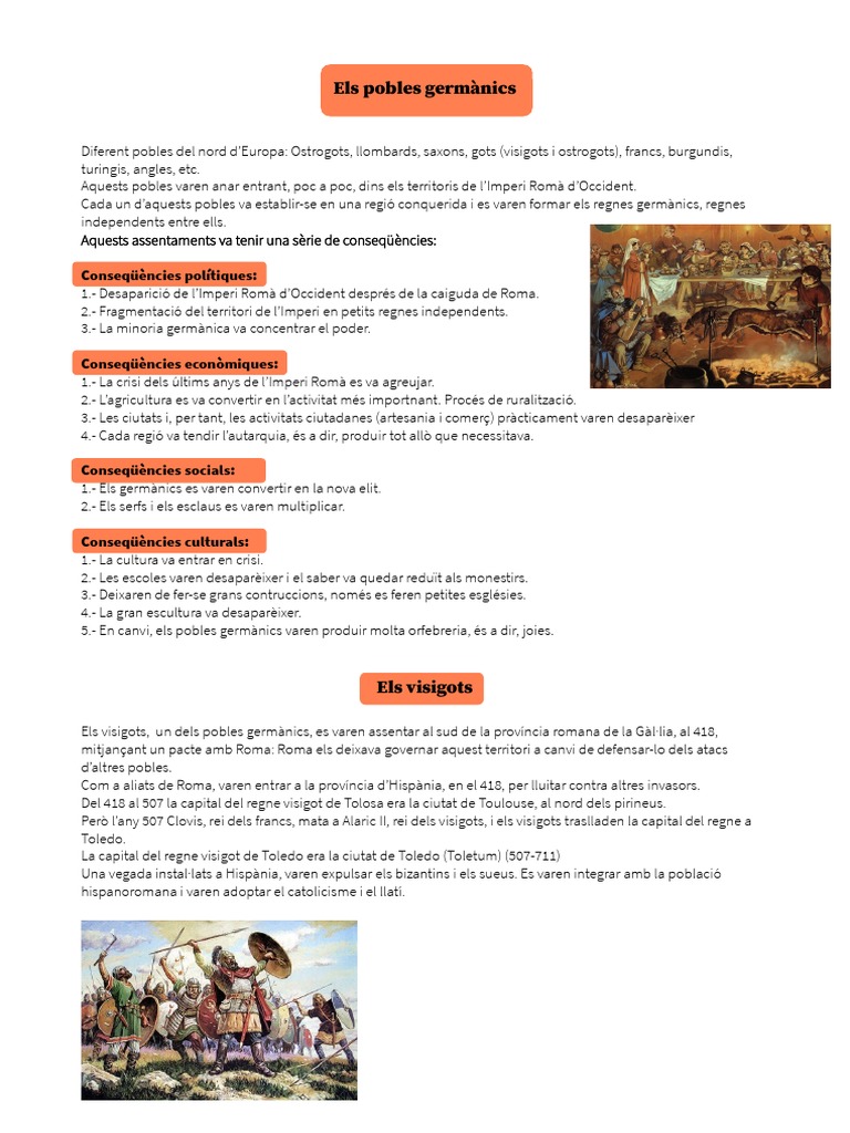 Examen Historia Els Pobles Germànics | PDF