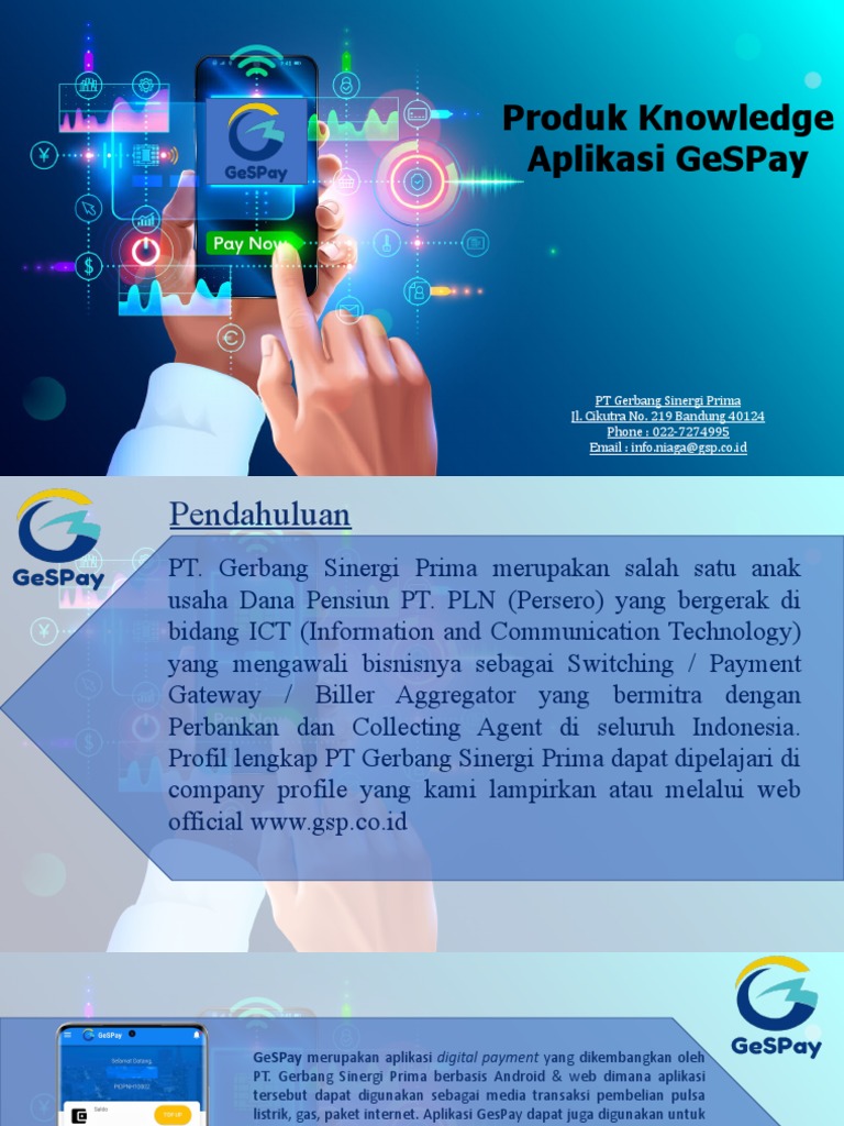 Produk Knowledge Aplikasi GeSPay | PDF | Pengelolaan Keuangan & Uang