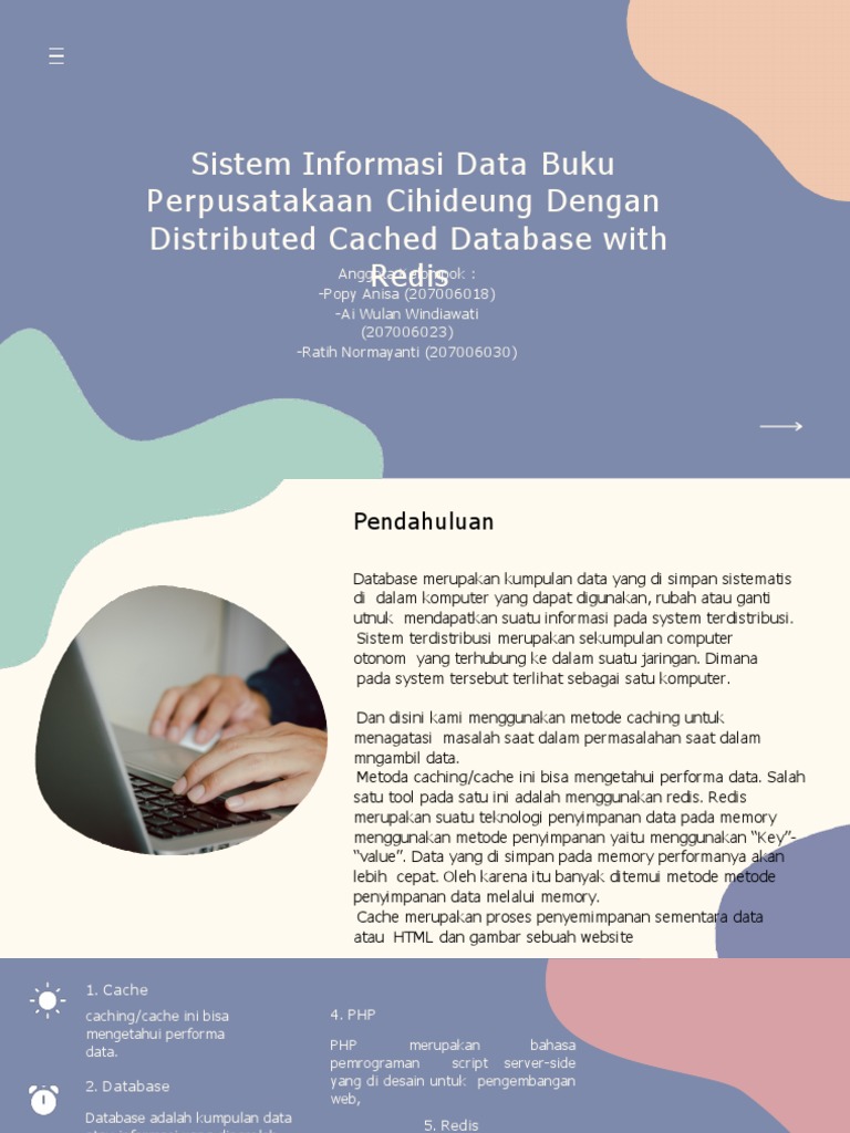 Sistem Informasi Data Buku Perpusatakaan Cihideung Dengan Distributed Cached Database With Redis ...