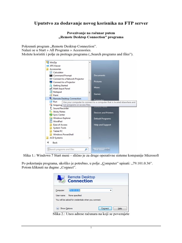 Uputstvo Za Dodavanje Novog Korisnika | PDF