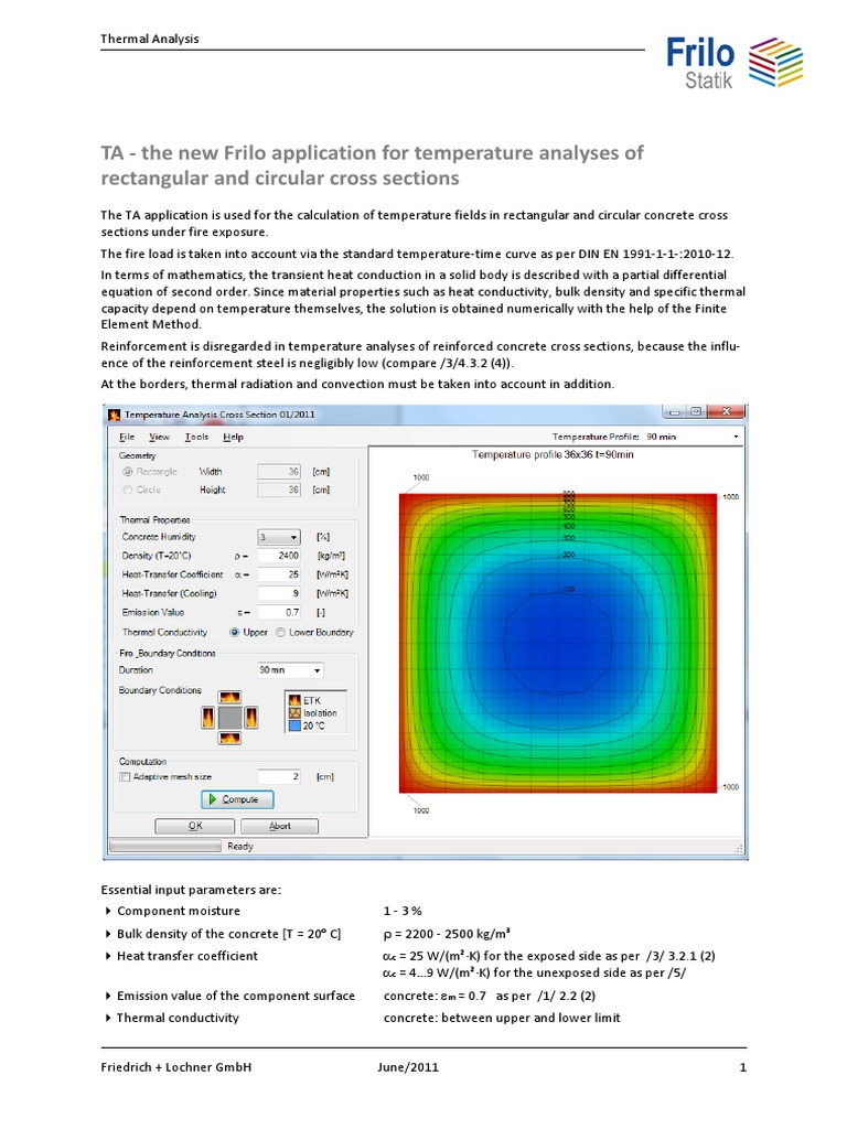 11.7 Frilo Fire Concrete Manual | PDF | Thermal Conductivity | Concrete
