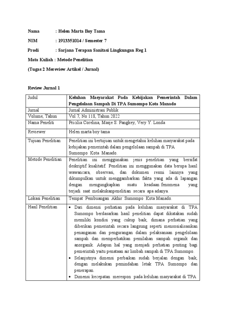 ANDAT Helen Marta Boy Tama | PDF