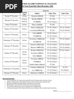 Mid Term Exam Date Sheet 2025 26 Pdf