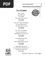 Poem Try Again | PDF
