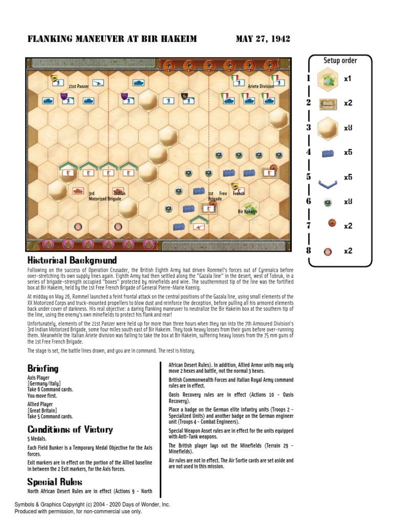 Flanking Maneuver at Bir Hakeim | PDF | Eastern Front (World War II ...