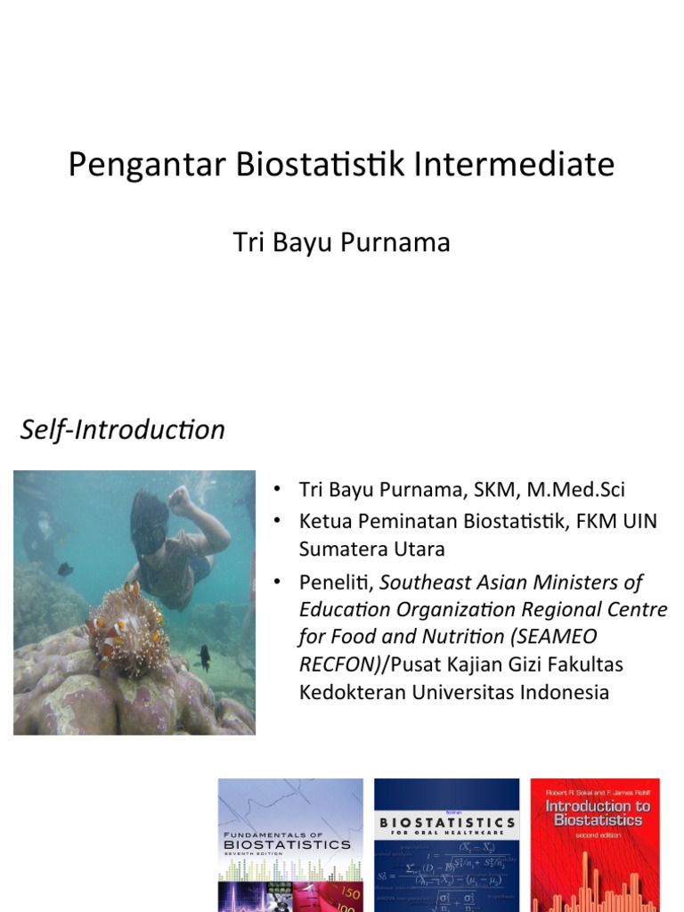 Pengantar Biostatistik Intermediate | PDF | Sains & Matematika