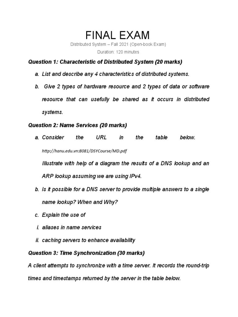 Final Exam Dsy | PDF