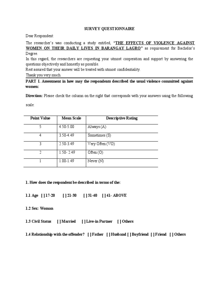Tanong | Download Free PDF | Domestic Violence | Violence
