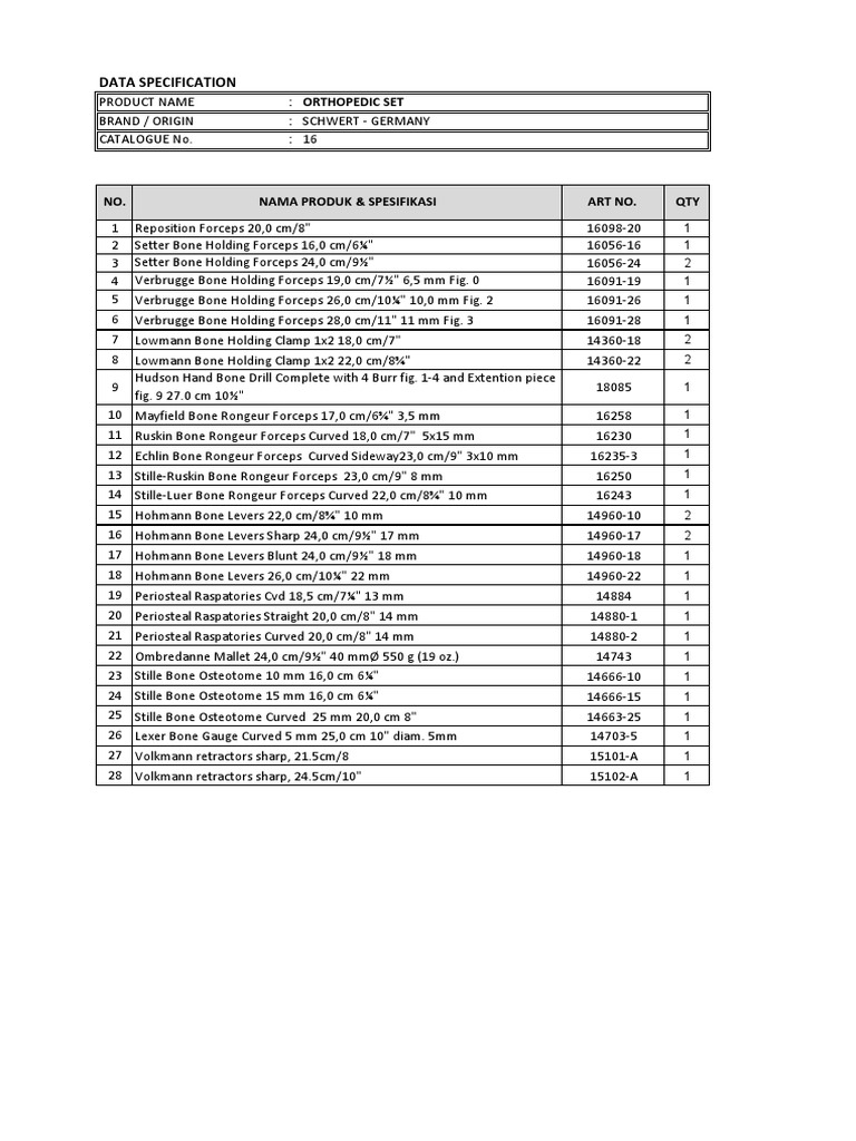 Orthopedic Instruments Catalogue PDF | PDF