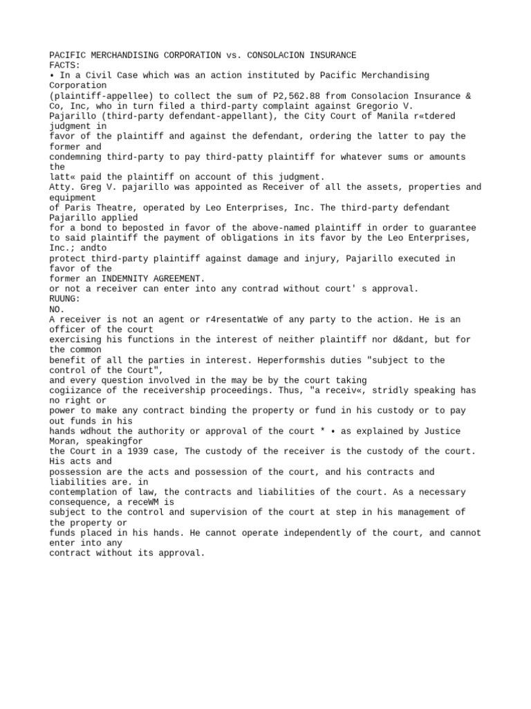 LAW 3100 - Persons & Family Relations - JD 57. G.R. No. L-30204 - Pacific vs. Consolacion - Case ...