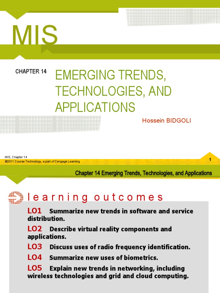 MODULE 14 EMERGING TRENDS TECHNOLOGIES AND APPLICATIONS - PPT - ch14 ...
